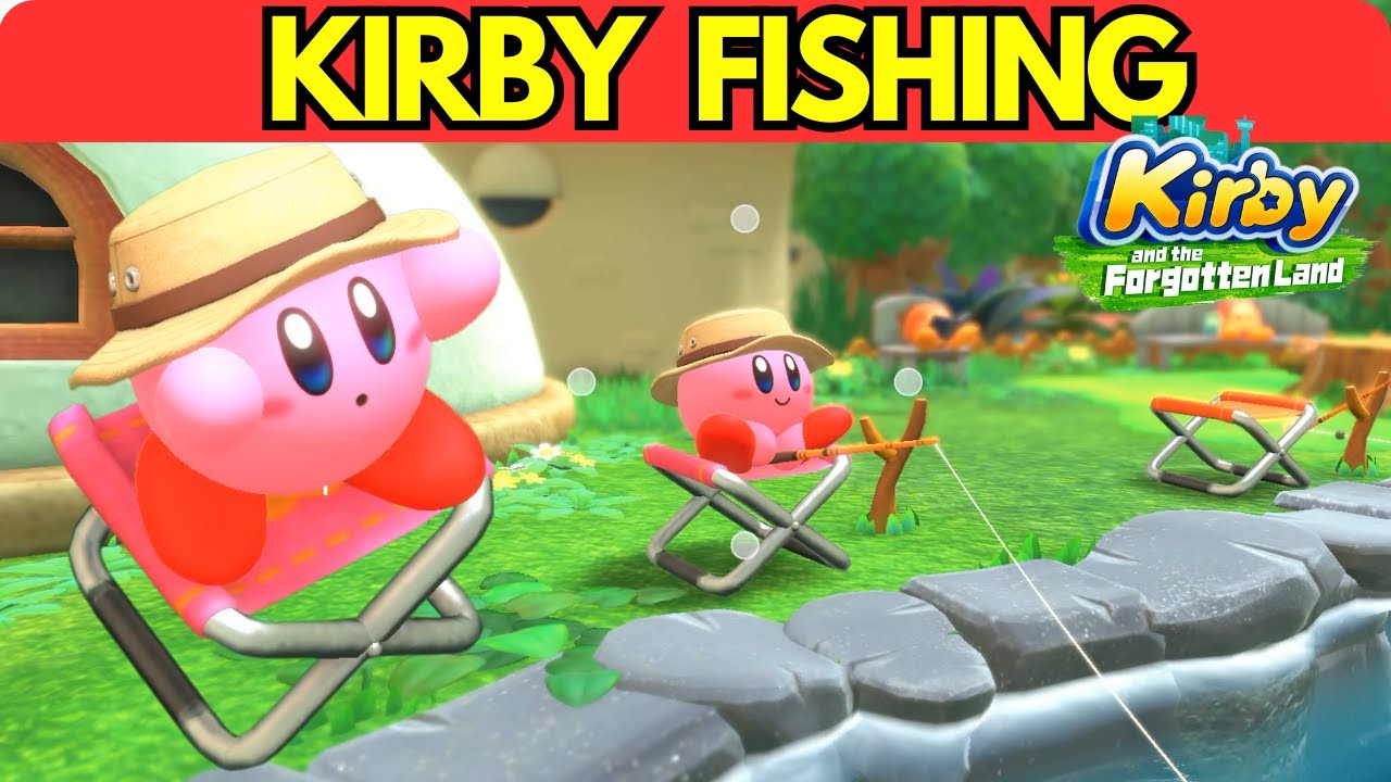 Kirby and the Forgotten Land - Fishing Minigame (Bling Blipper) || How ...