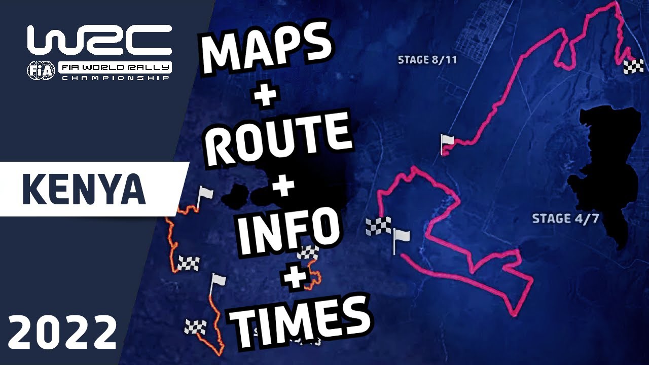 WRC Safari Rally Kenya 2022 : Maps : Route : Stage Info : Times - YouTube