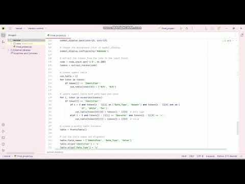 lexical analysis with symbol table and code - YouTube