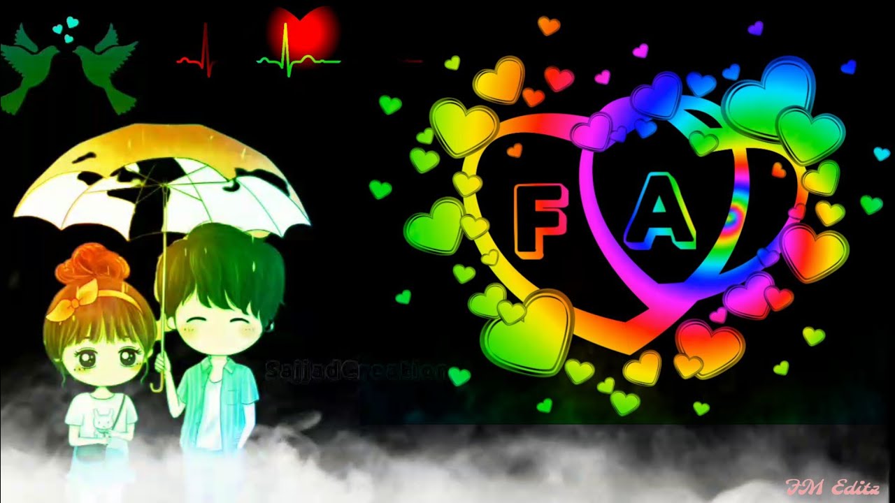 Best F A Letter Status Video💗F 😘A Letter New Status Song || Cute Couple ...