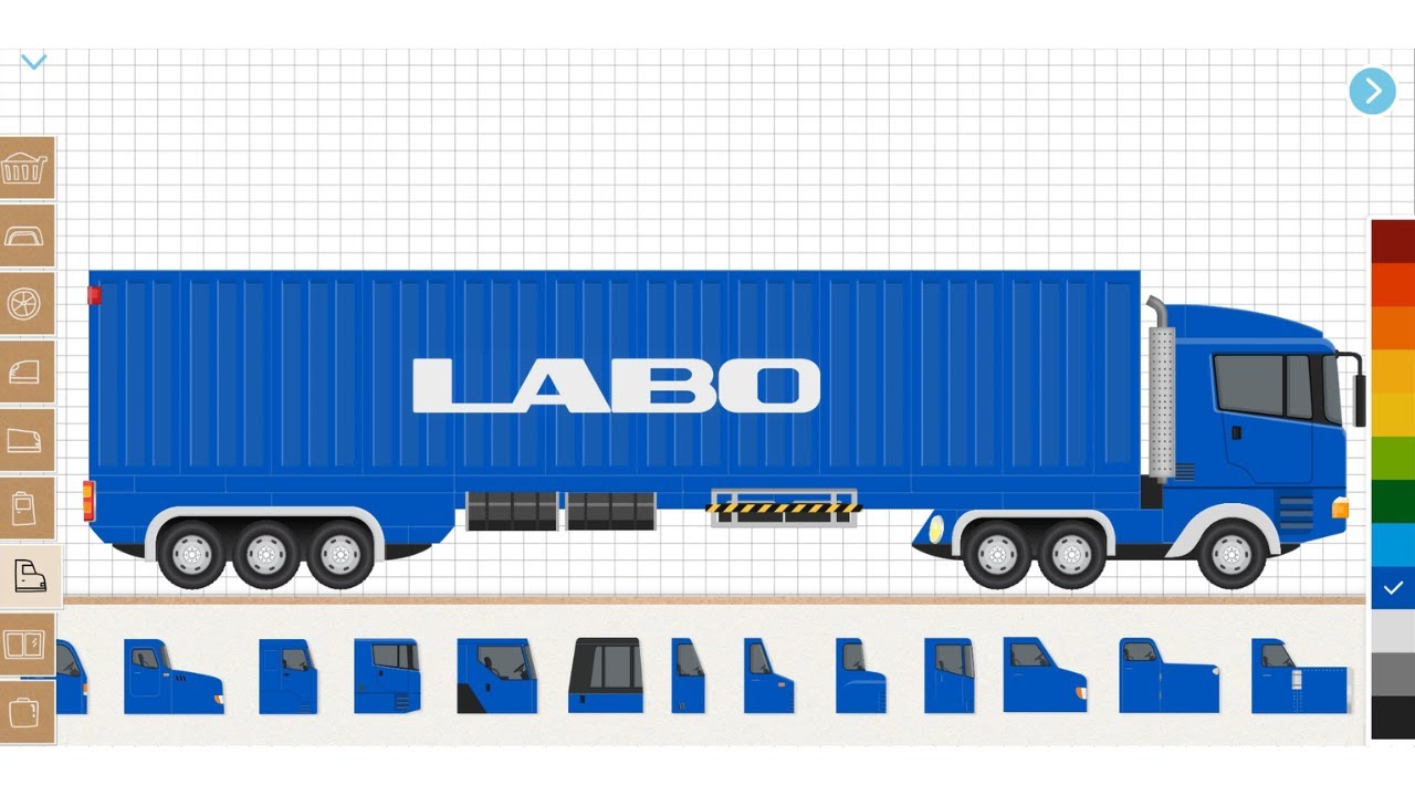 Labo Construction Truck | Long Container Truck - YouTube