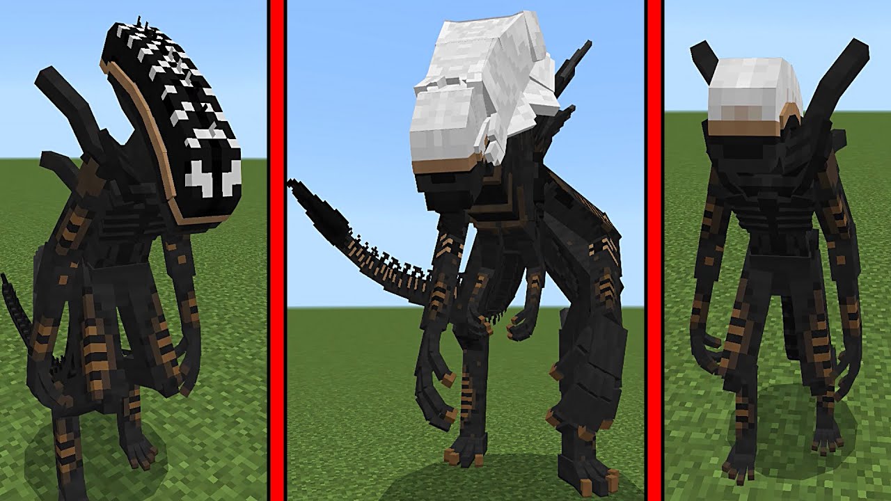 New ALIENS ADDON in Minecraft PE - YouTube