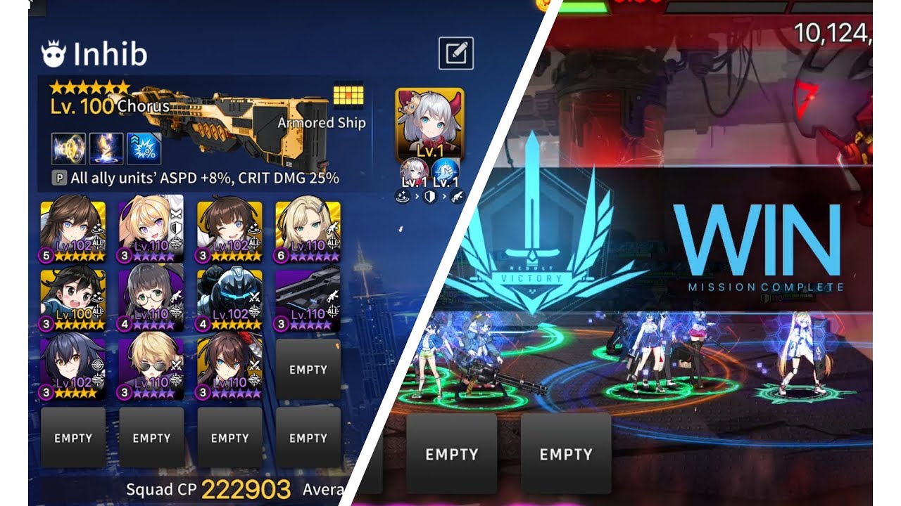 One shot level 150 Inhibitor with only 11 units squad - Counter:Side ...