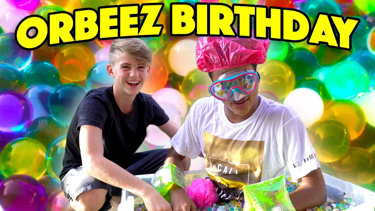 Orbeez Birthday Bath Challenge! (Justin & MattyBRaps) - YouTube