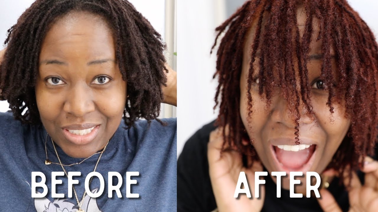 How I Colored My Dyed Microlocs Copper Using L'oreal Hicolor Copper (No ...
