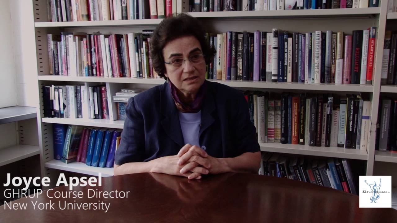Joyce Apsel - GHRUP Course Director - YouTube