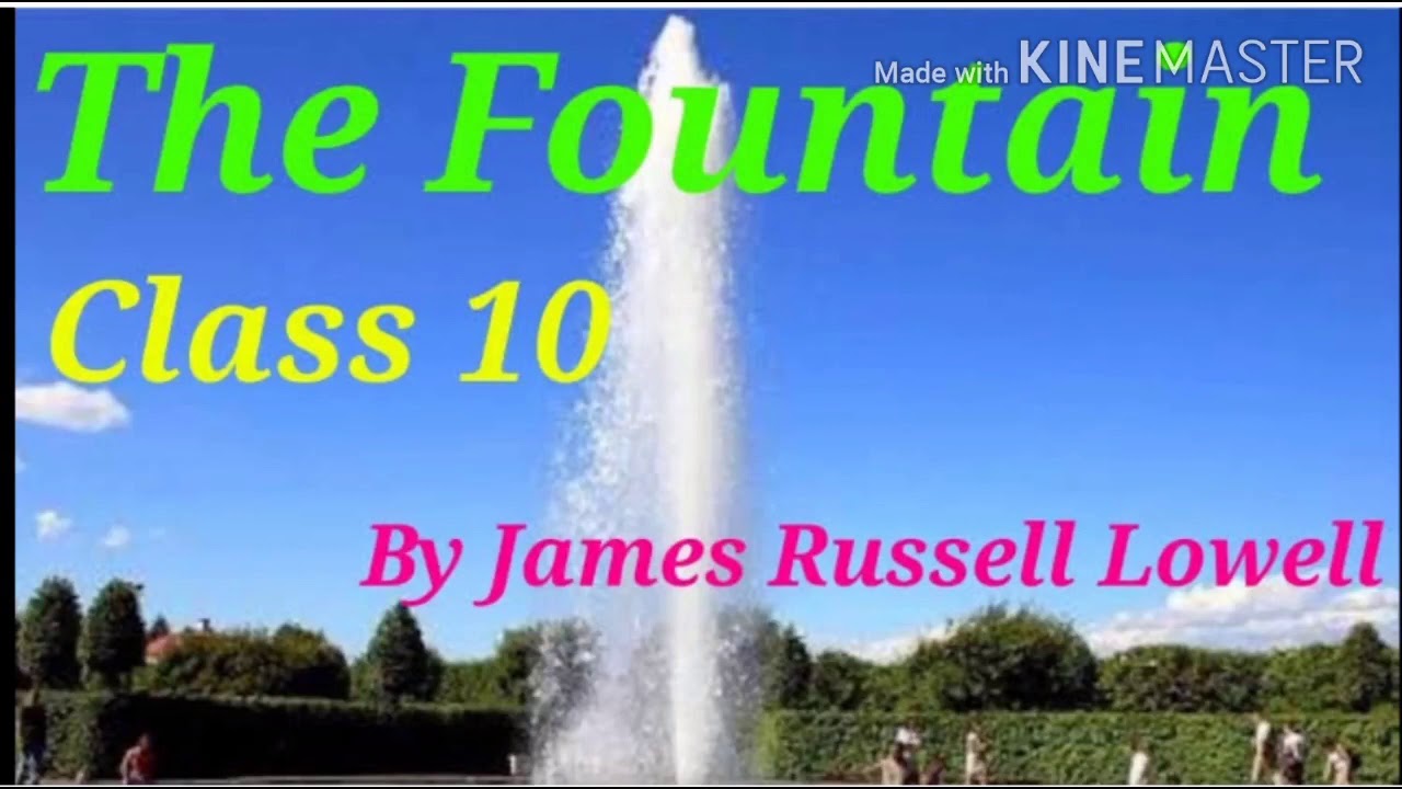 The Fountain Poem Class 10 UP Board - YouTube