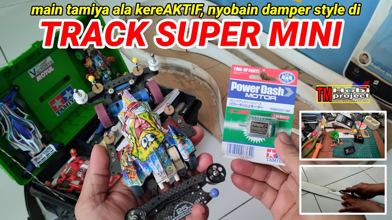 MAIN TAMIYA DI TRACK MINI DIY "Biar kere tetep Aktif 😁" - YouTube