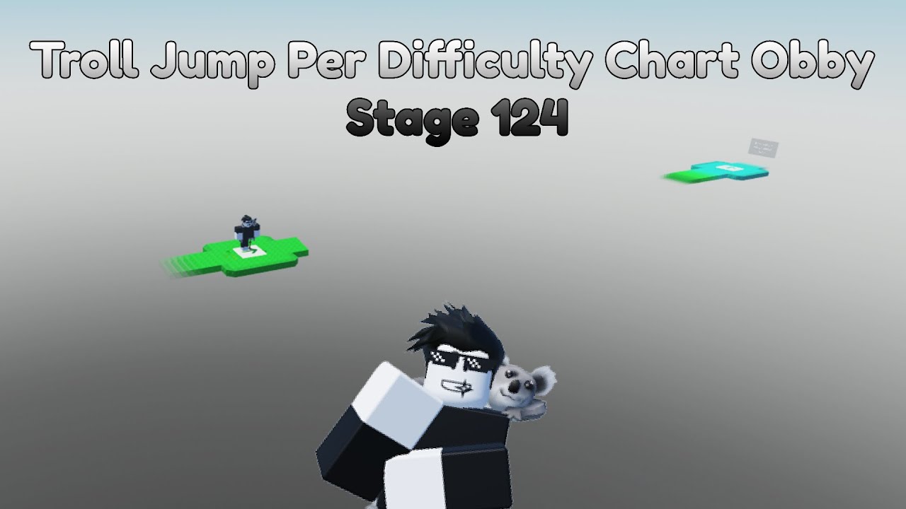 Troll Jump Per Difficulty Chart Obby Stage 124 - YouTube