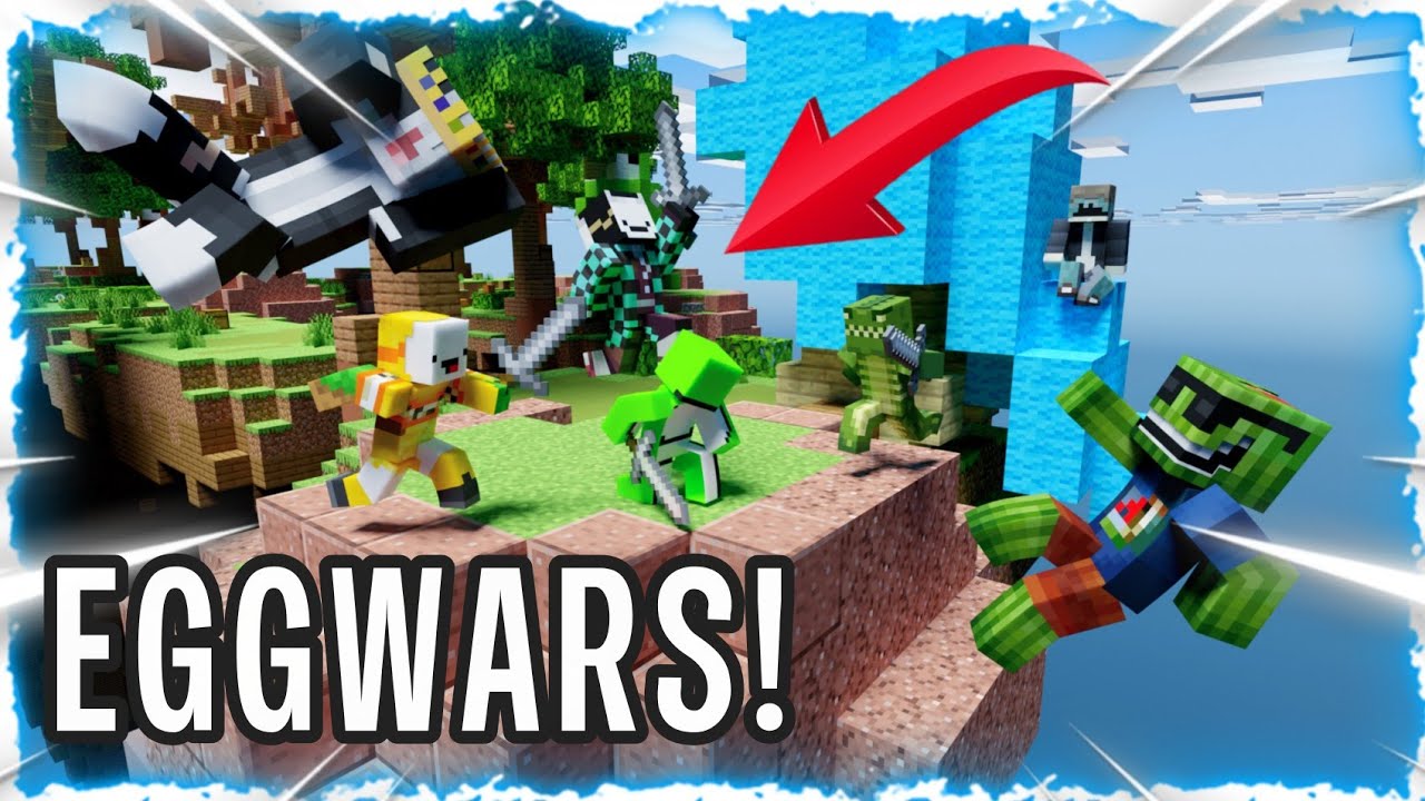 4 Pelotudísimos JUGANDO EGGWARS!! |Minecraft - YouTube