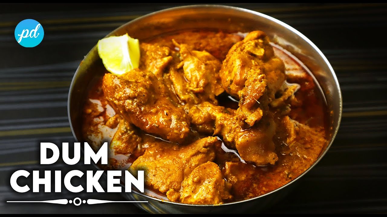 DUM CHICKEN CURRY | Hyderabadi Dum Chicken Masala | dum ka chicken ...