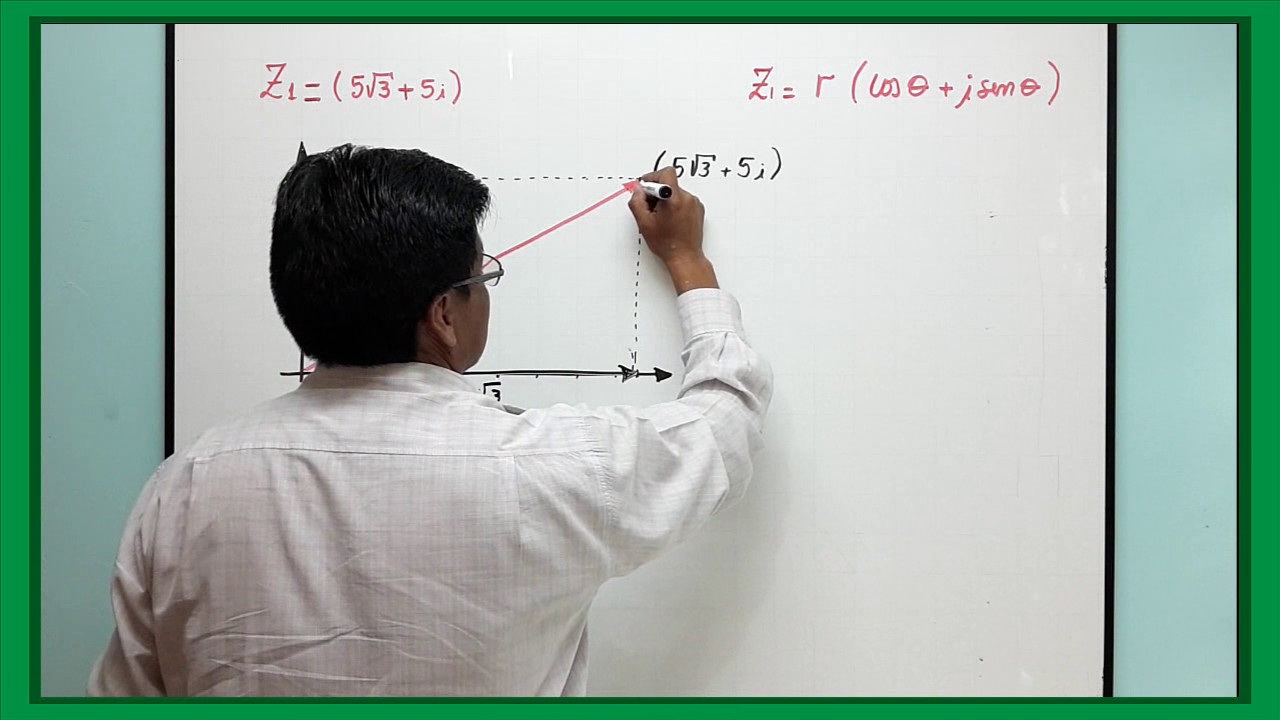 Transformación de un número complejo en su forma polar (1er cuadrante ...
