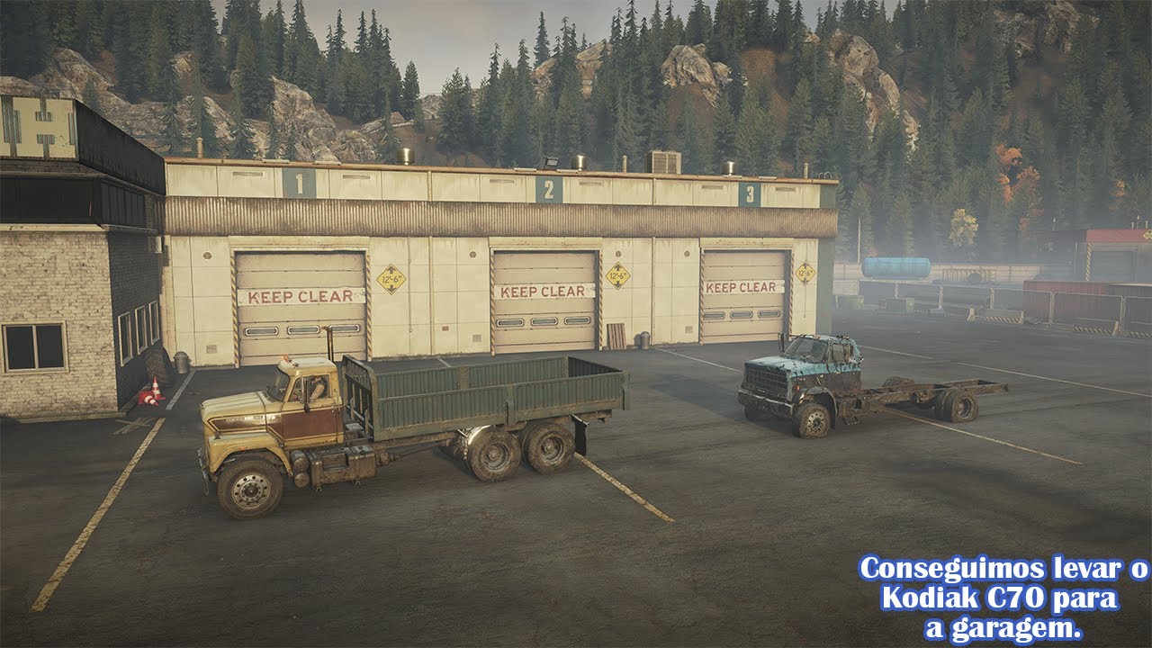 Snow Runner #18 - Conseguimos levar o Kodiak C70 para a garagem. - YouTube