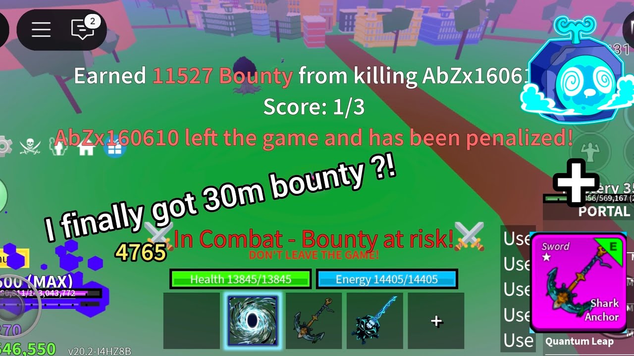 Best OP Shark Anchor Combo Bounty Hunting l 2k subs special 💥 l Mobile ...