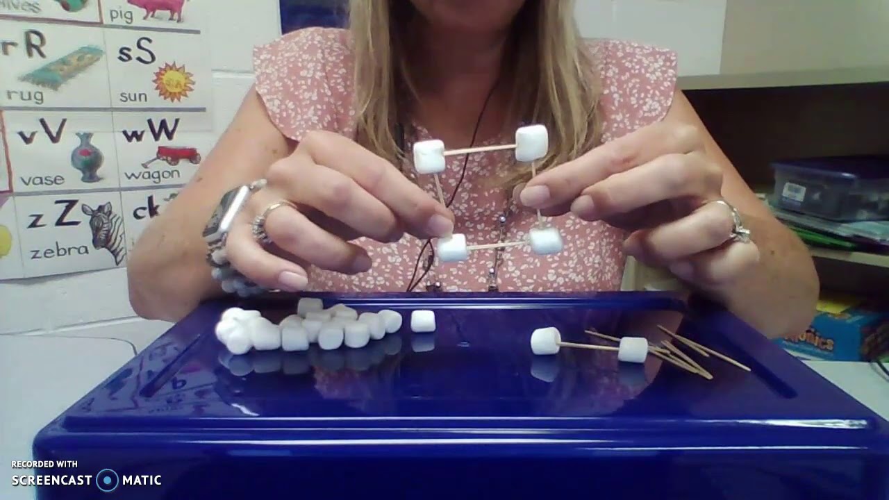 Fine Motor Activity with marshmallows and toothpicks - YouTube