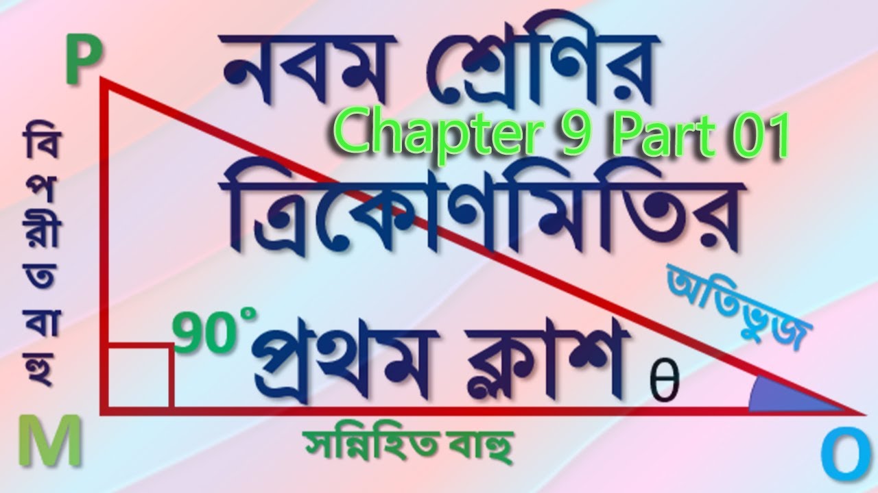 নবম শ্রেণি ত্রিকোণমিতির প্রথম ক্লাশ || SSC Math Chapter 9||Class 9 ...