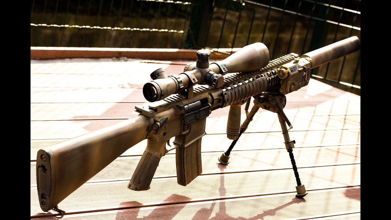 Airsoft -Test de tir SPR MK12 (2/2) - YouTube