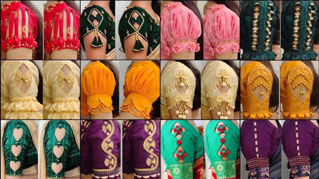 🎉 40+Trendy blouse sleeves designs / baju ki designs / boutique style ...