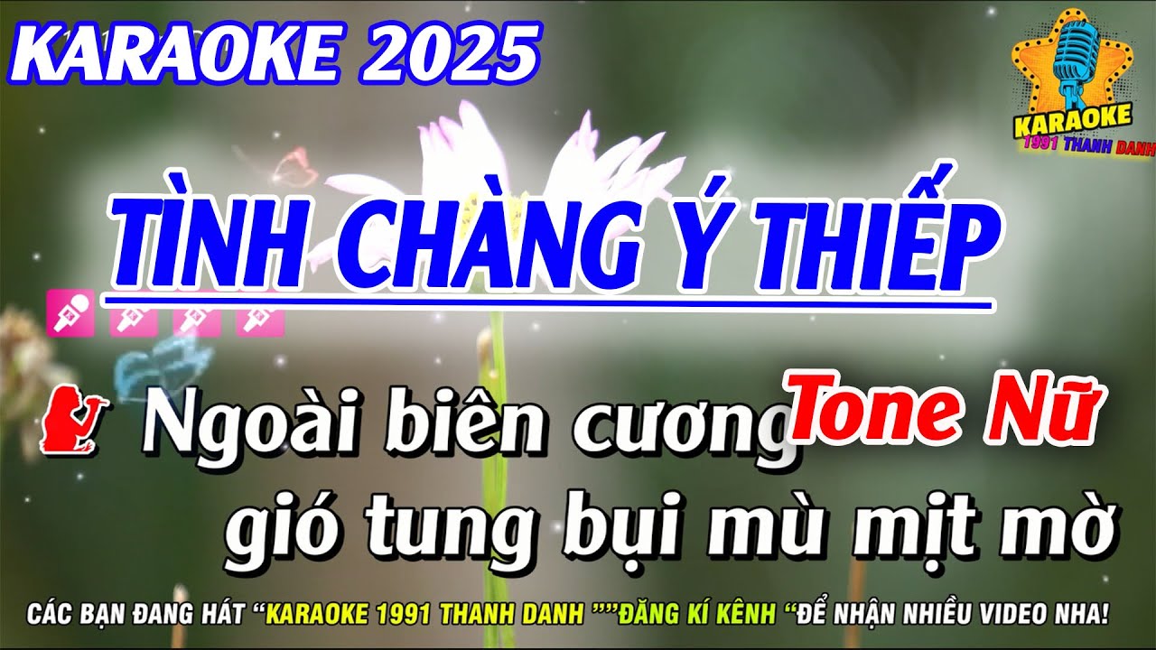 Karaoke Tình Chàng Ý Thiếp Tone Nữ | Nhạc Sống Phối Hay 2025 | Karaoke ...