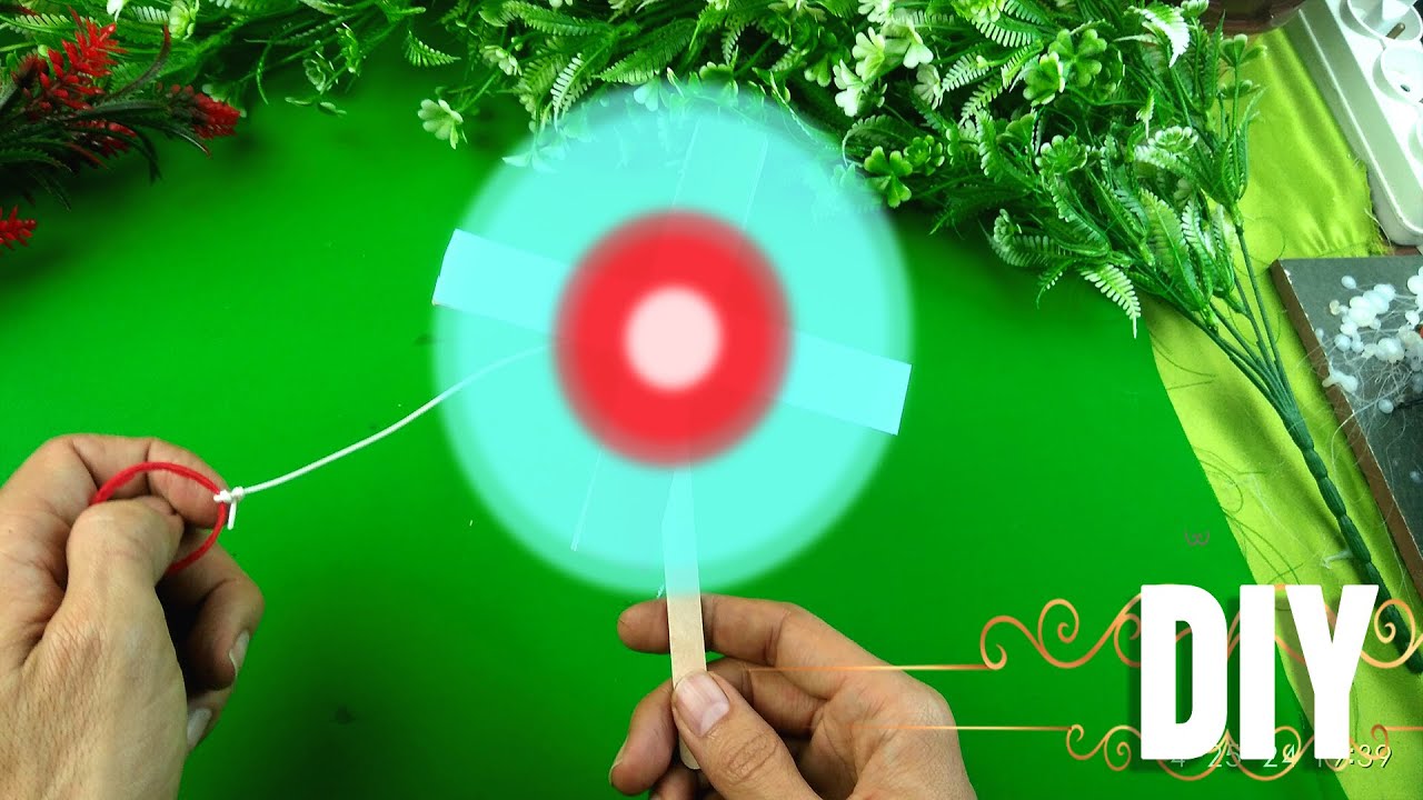 How to make a fan with ice cream sticks without dc motor and battery ...