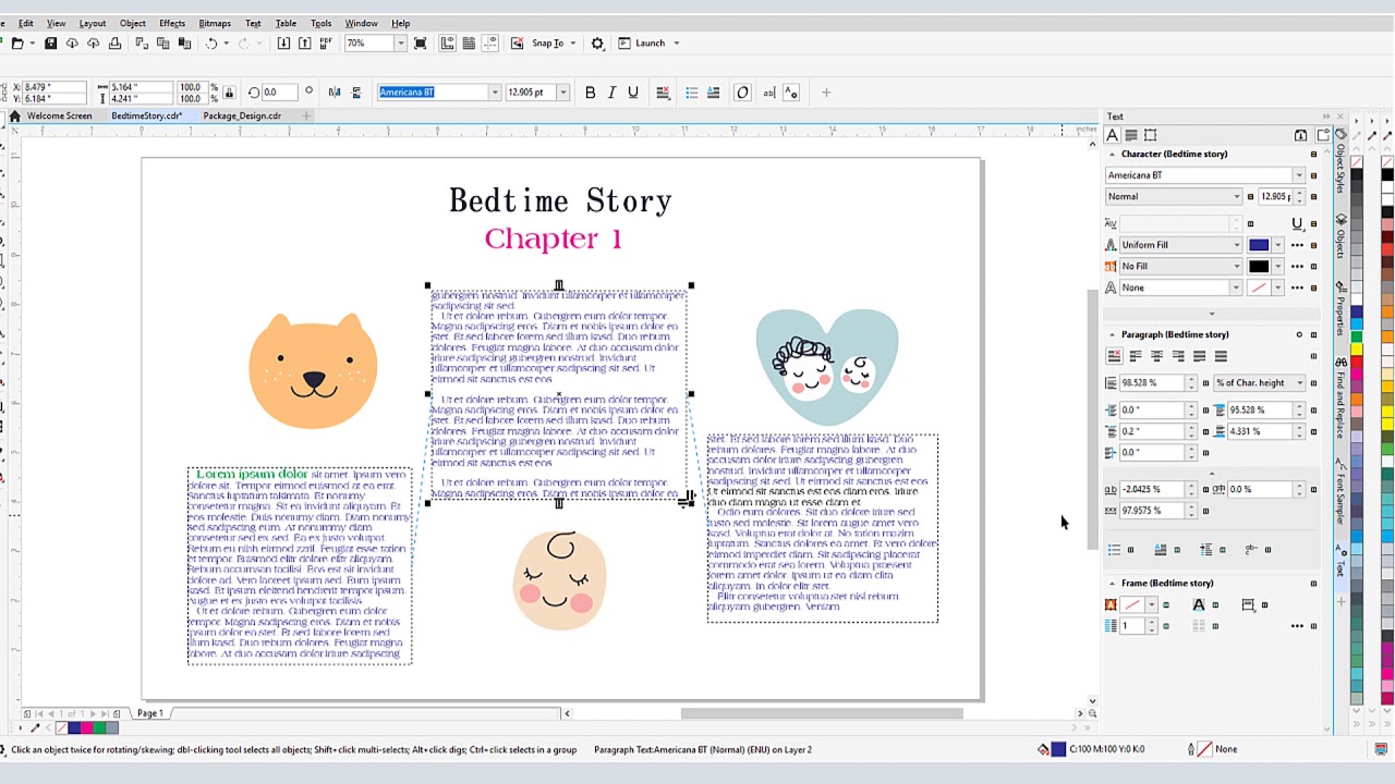 Formatting Paragraph Text In CorelDRAW PC YouTube Formatting Paragraph Text In CorelDRAW PC YouTube
