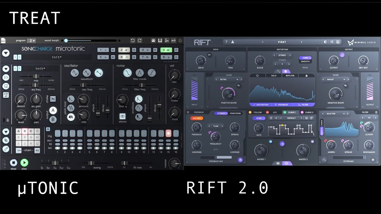 Treat x SonicCharge Microtonic + Minimal Audio Rift 2.0 - YouTube