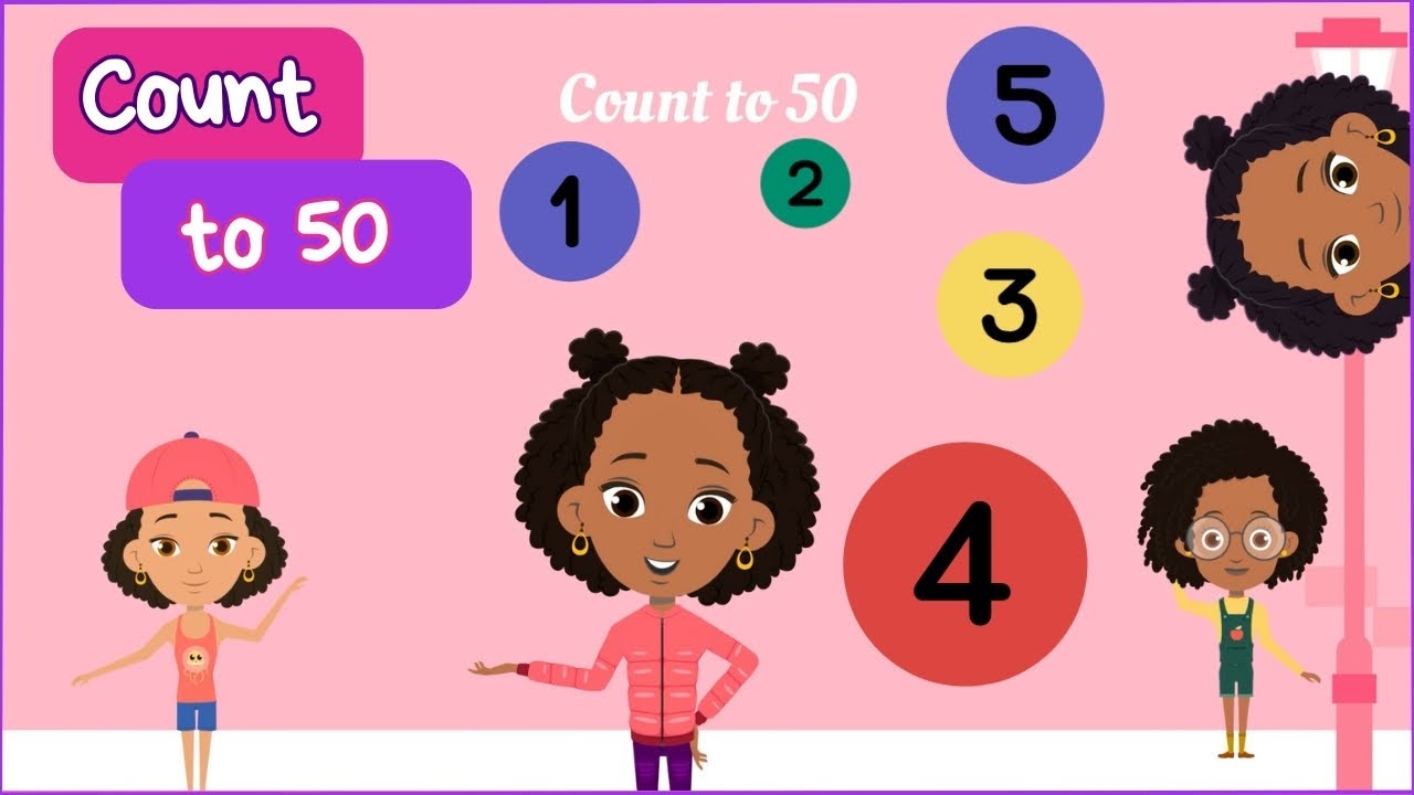 Counting to 50 - Fun & Educational Counting Video for Kids - YouTube