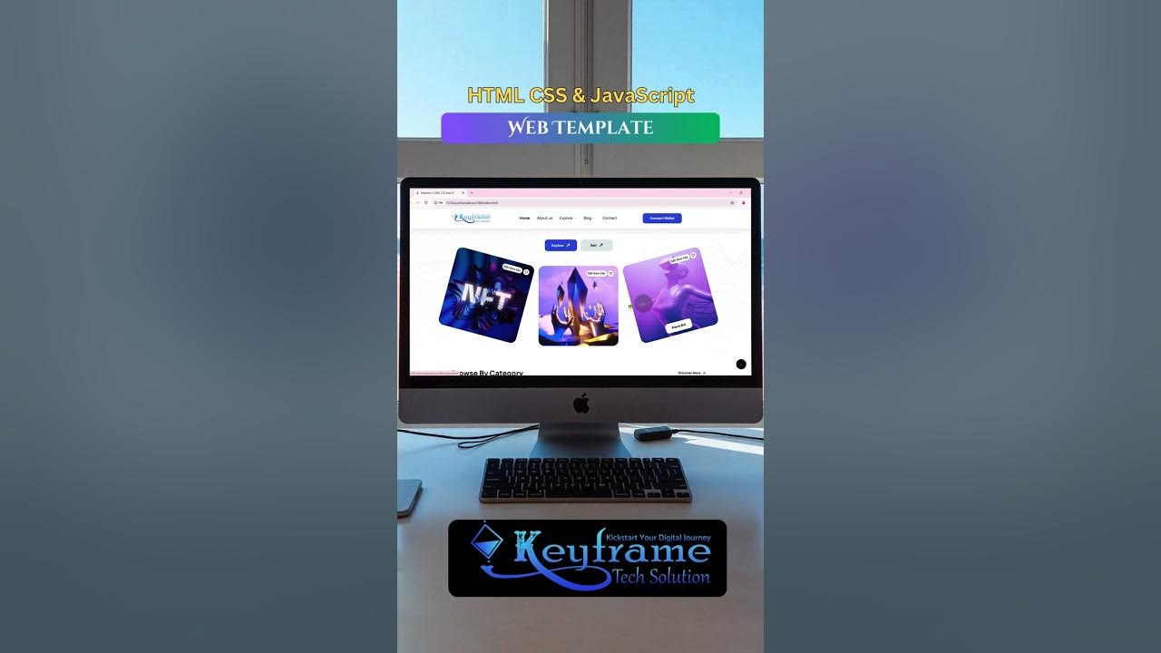 Build NFT Website HTML Template | HTML CSS & JavaScript - YouTube