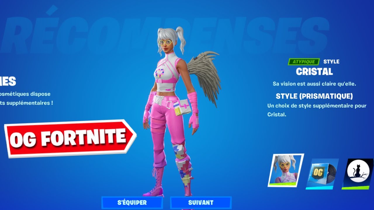 COMMENT OBTENIR GRATUITEMENT CRISTAL STYLE PRISMATIQUE SUR FORTNITE ...