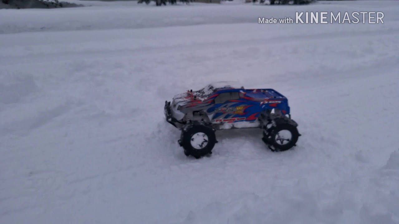 TR-MT10E and Fs Racing-53692 Water skipper... Snow bash fun. - YouTube