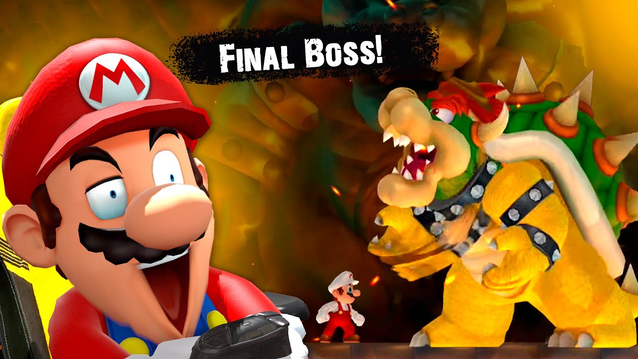 Mario Plays: New Super Mario Bros Wii - FINAL BOSS!!! Gameplay - YouTube
