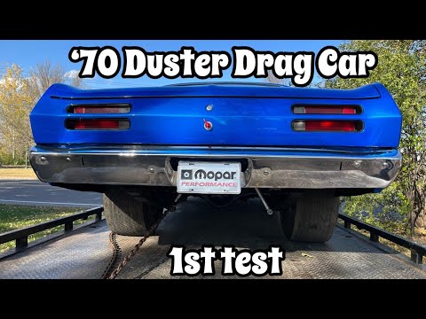 1970 plymouth duster drag car shake down - YouTube