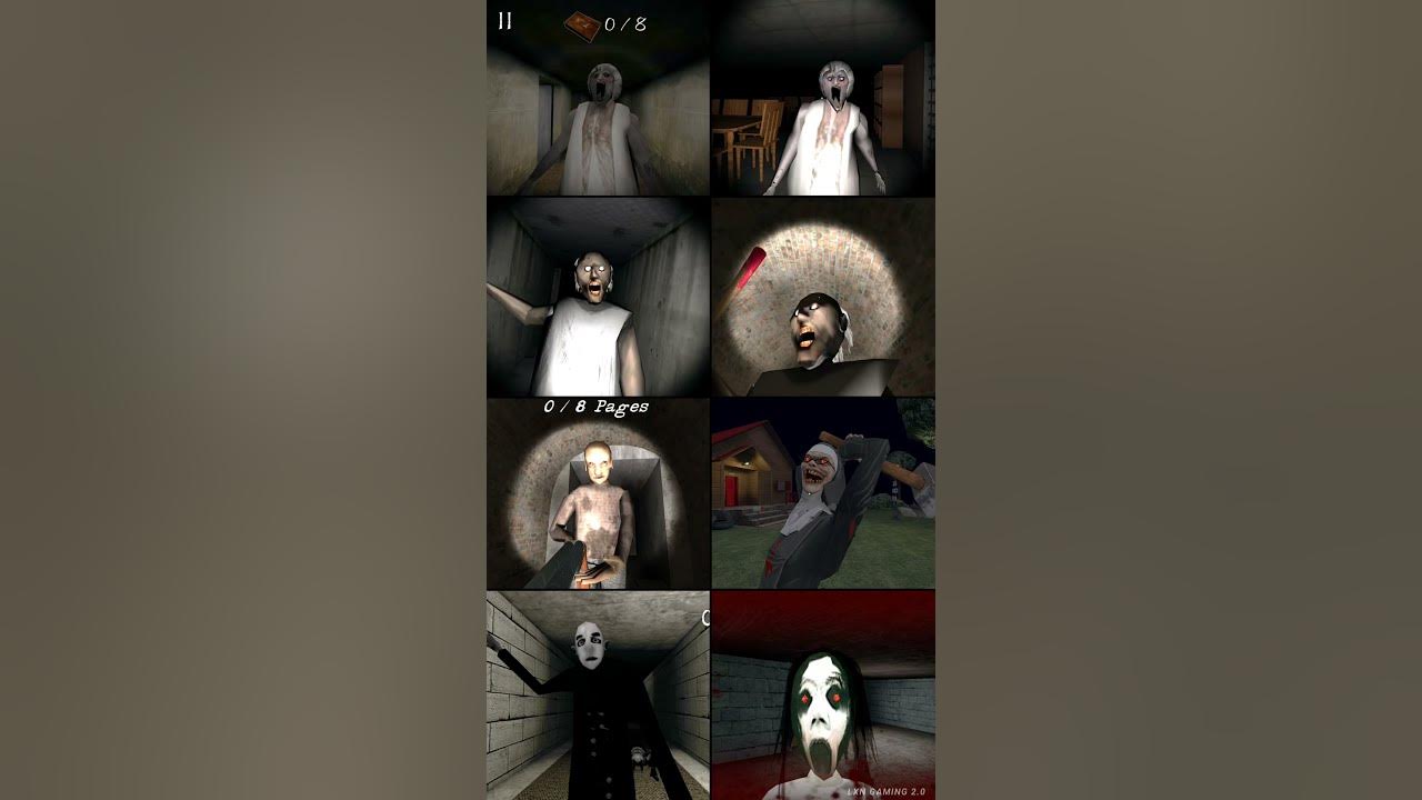 Slendrina's Mom Vs Granny Abandoned Bunker Vs Rina Of Darkness Vs Evil Nun Vs Nosferatu + - YouTube