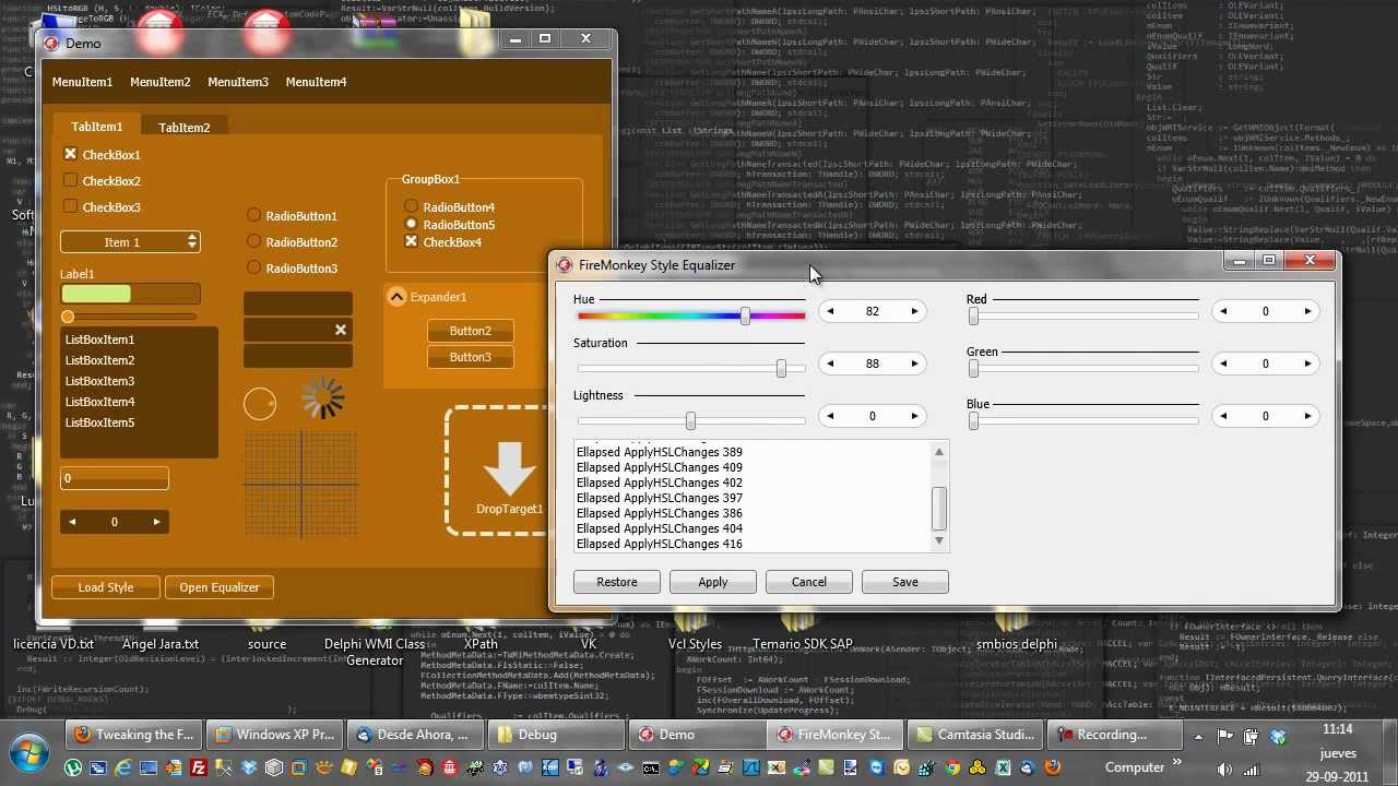 FireMonkey Equalizer Demo - YouTube