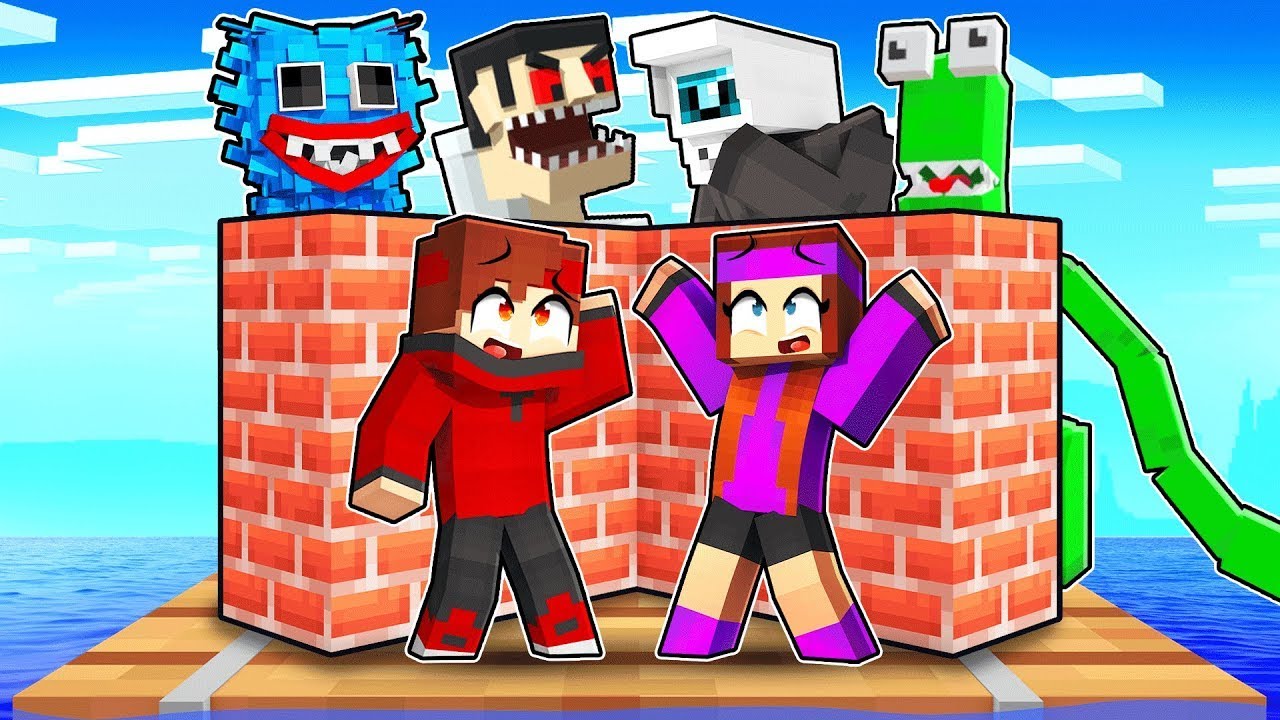 CONSTRUIRE pour SURVIVRE sur un BATEAU avec Anna sur Minecraft ! - YouTube