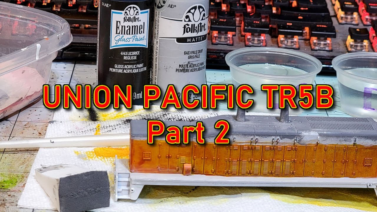 Union Pacific TR5B Build Part 2 Making Gray Paint - YouTube