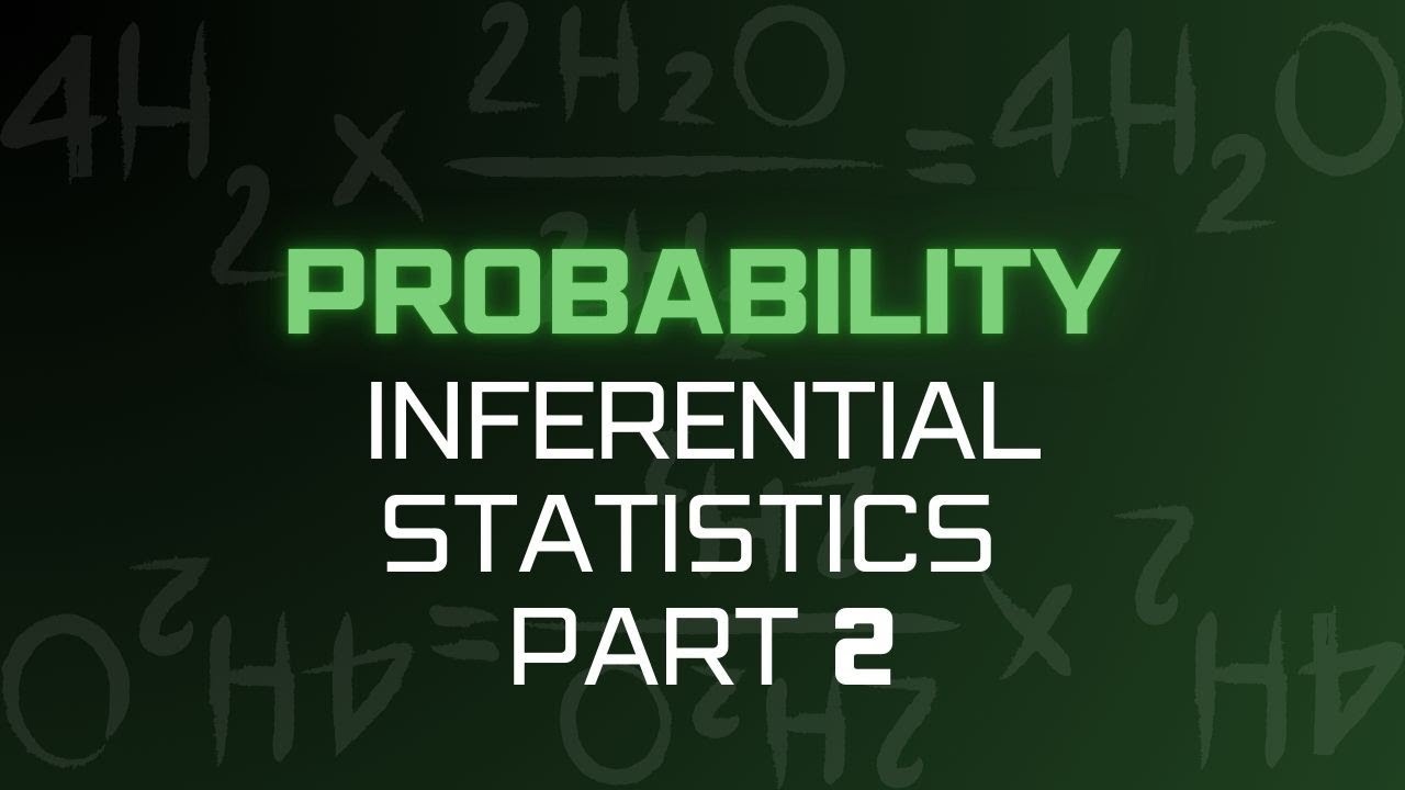 Probability and Statistics || ~ Inferential Statistics Part_2 - YouTube