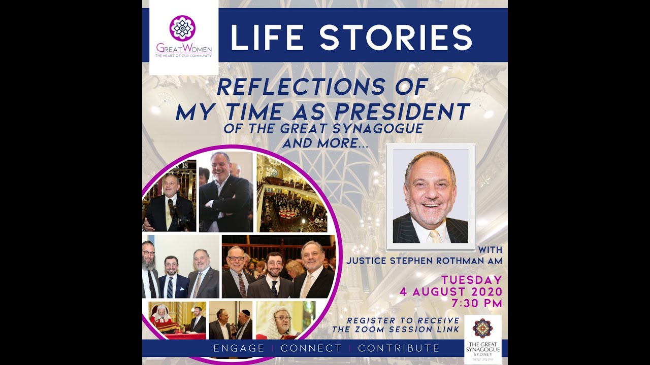 Justice Stephen Rothman AM: "Reflections of my time as President of The ...