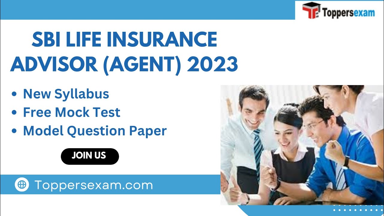 SBI LIFE INSURANCE ADVISOR Notification 2023, Update Syllabus, Test ...