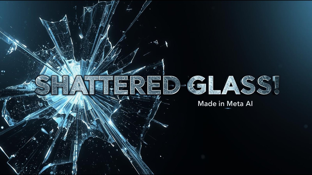 Create EPIC Shattered Glass Animation in Seconds | FREE with Meta AI ...
