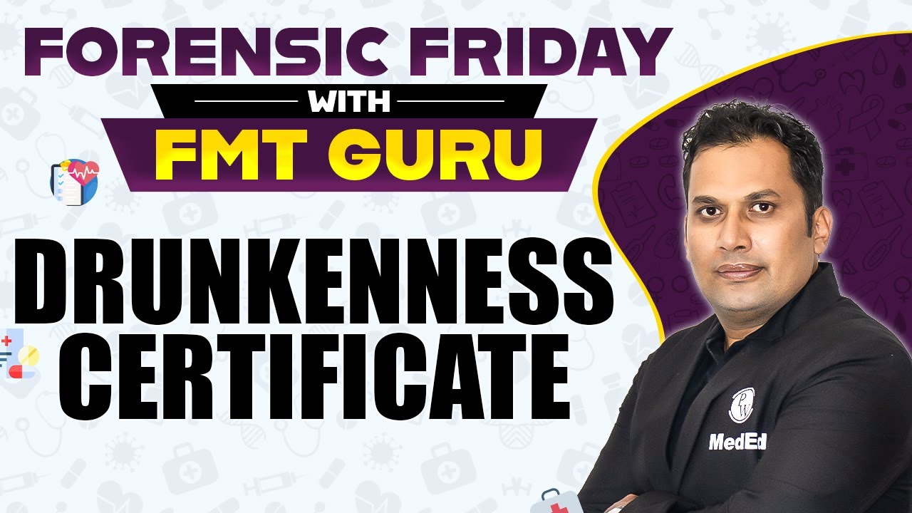 Drunkenness Certificate