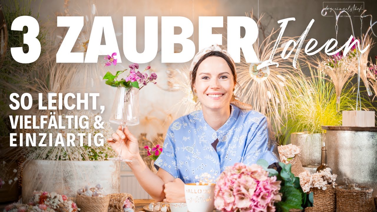 3 Zauber Ideen die beeindrucken. Leicht Vielfältig Natürlich - YouTube