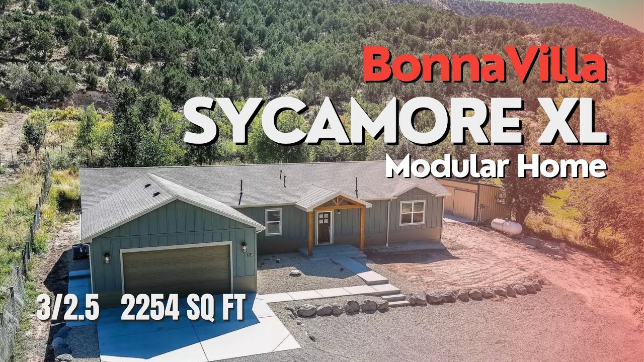 Sycamore XL Modular Home Tour: 3 Bed, 2.5 Bath Double Wide on Scenic Land - YouTube