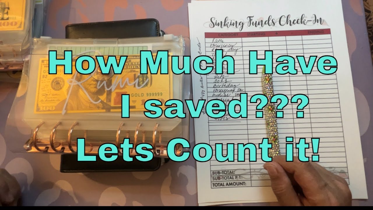 Quick Count..How much have I saved? #savingmoney #august2023 #budget # ...