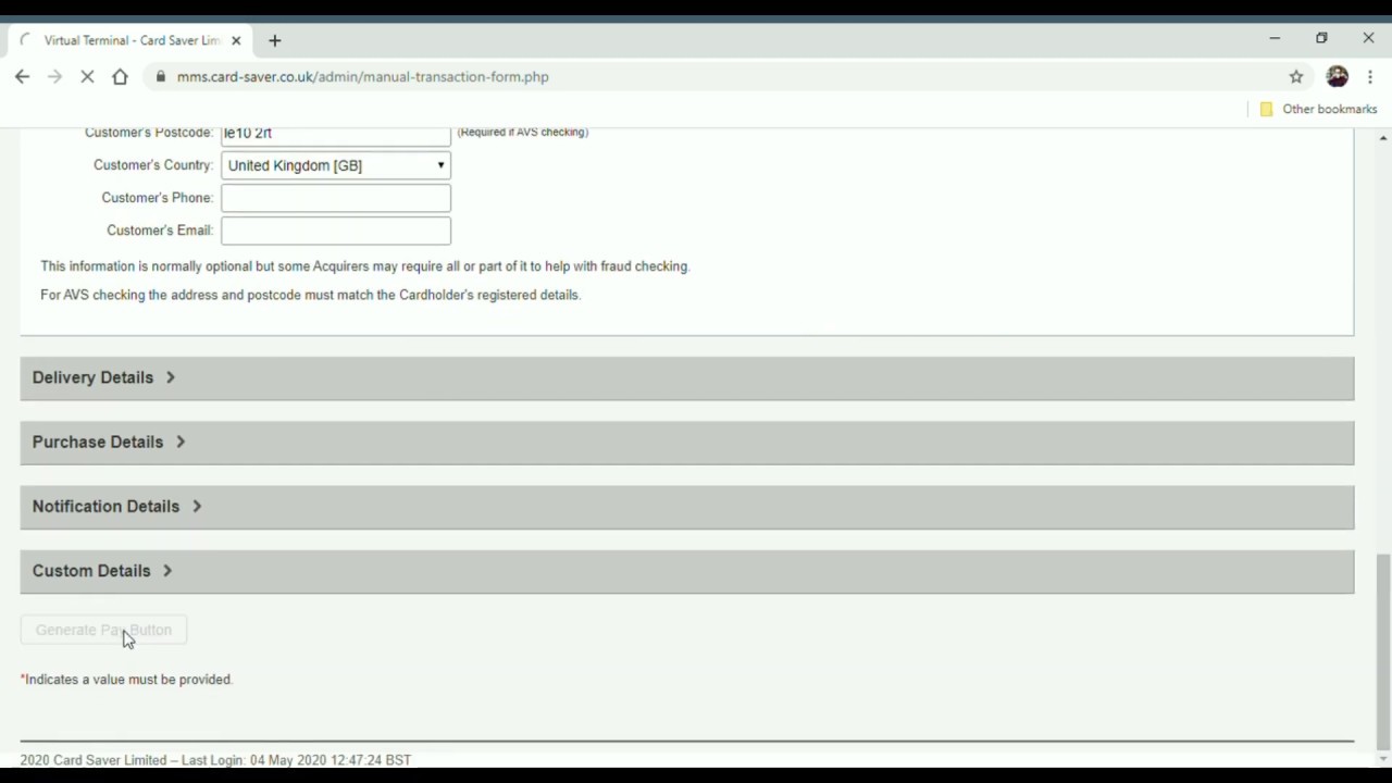 Virtual Terminal How To Set Up a Pay By Link - YouTube