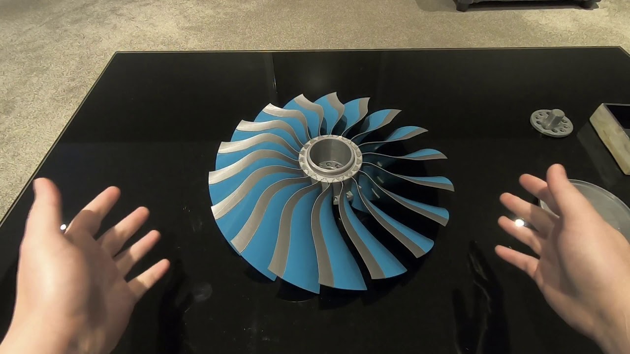 3D Printed Fan Assembly (Jet Engine) - YouTube