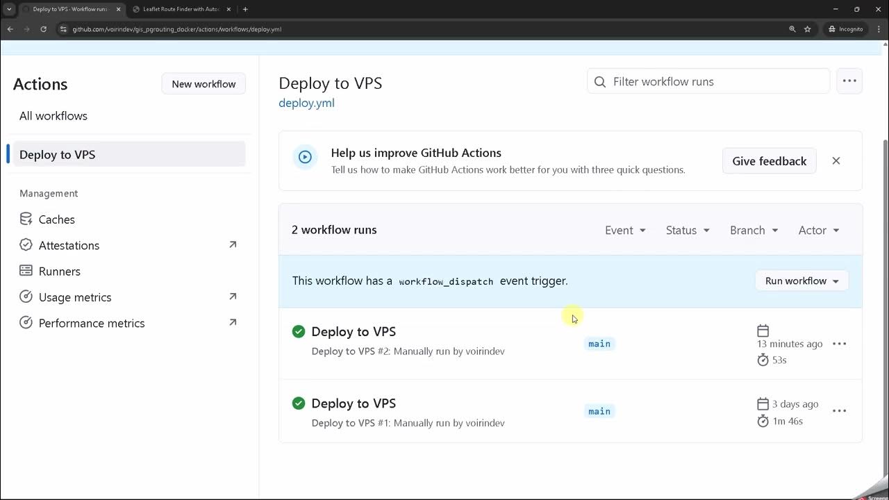 Déployer une application automatiquement avec GitHub Actions - YouTube