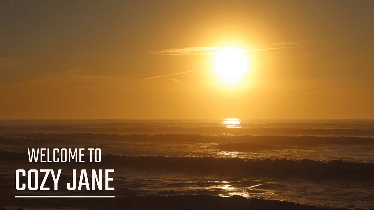 Powerful Ocean Waves During Sunset. Relaxing Sounds Of The Ocean And ...