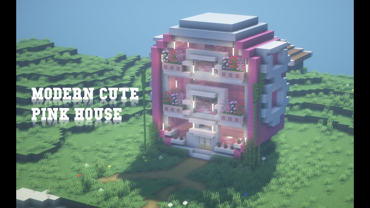 Minecraft Tutorial & How To Build a Cute Modern House - YouTube
