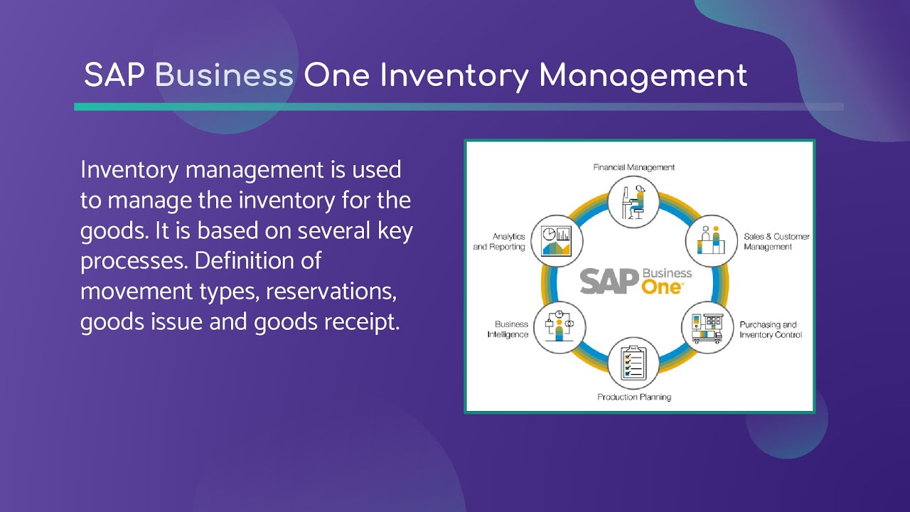 SAP Business One | Inventory Management | #SAPB1 | #SAP | Rajlaxmi ...